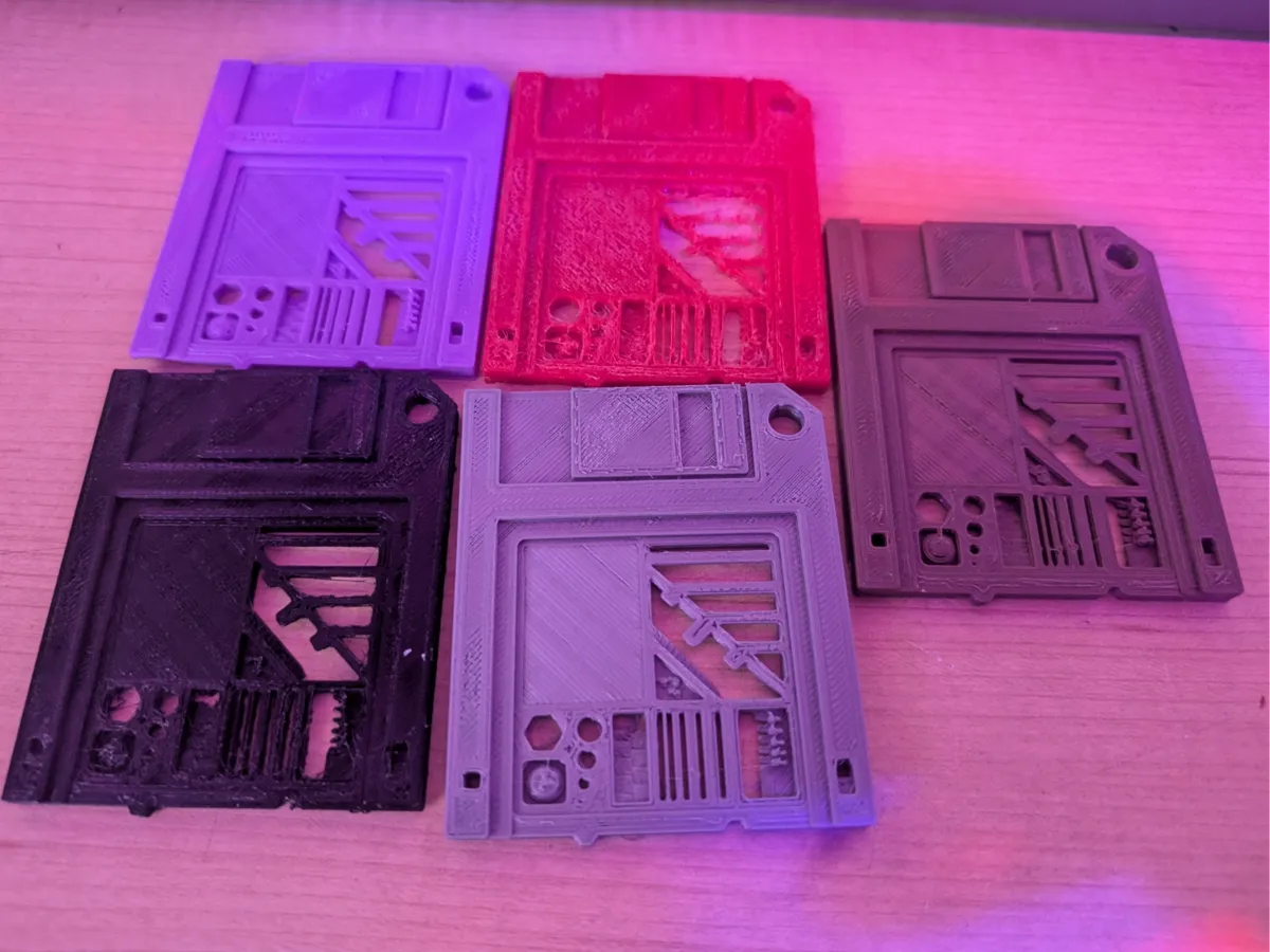 Floppy Disk Swatches With Filament Test - Free 3D Print Model - MakerWorld