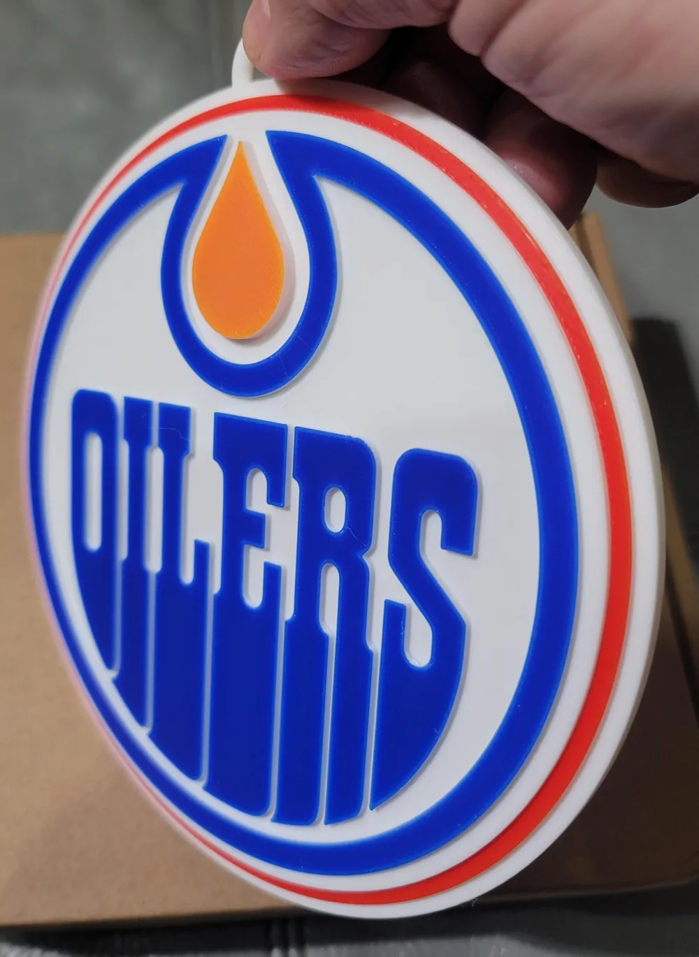 EDMONTON OILERS 3D Logo 180mm series by mercadogarzas - MakerWorld