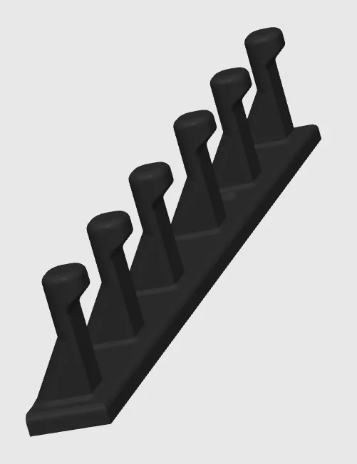 Key Chain Hanger 6 Hooks by 7assanQ MakerWorld: Download Free 3D Models