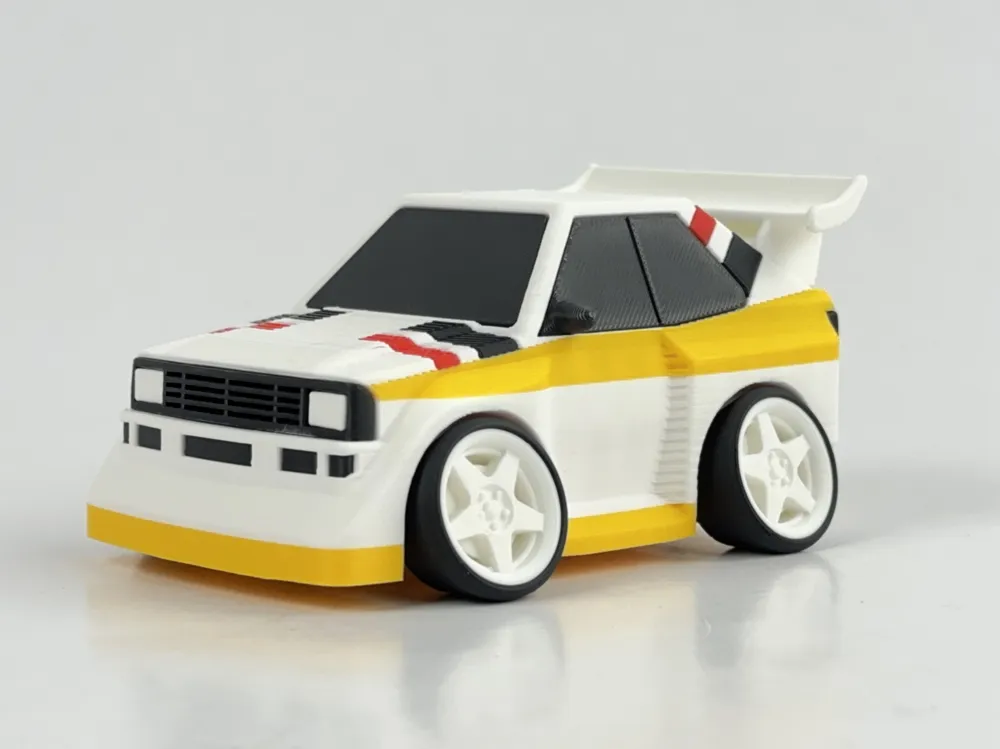 Audi Sport Quattro S1 Caricaturizado - Modelo de impresión 3D gratuito ...
