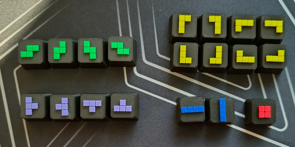 Tetris keycaps by Placeholder - MakerWorld