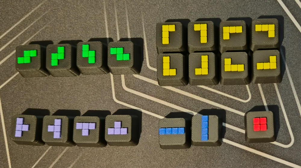 Tetris keycaps by Placeholder - MakerWorld