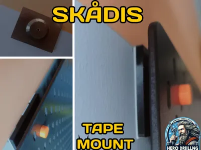 ikea skadis double sided tape wall mount / stabilizer by Blue Kiwi ...