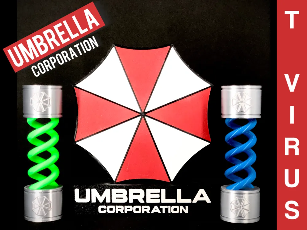 T-VIRUS, UMBRELLA CORPORATION, RESIDENT EVIL by 3DCREATION - MakerWorld