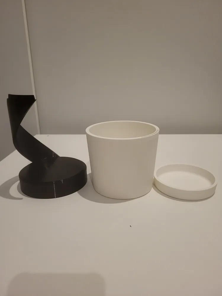 SPIRAL PLANT POT – Smart Watering System - Free 3D Print Model - MakerWorld