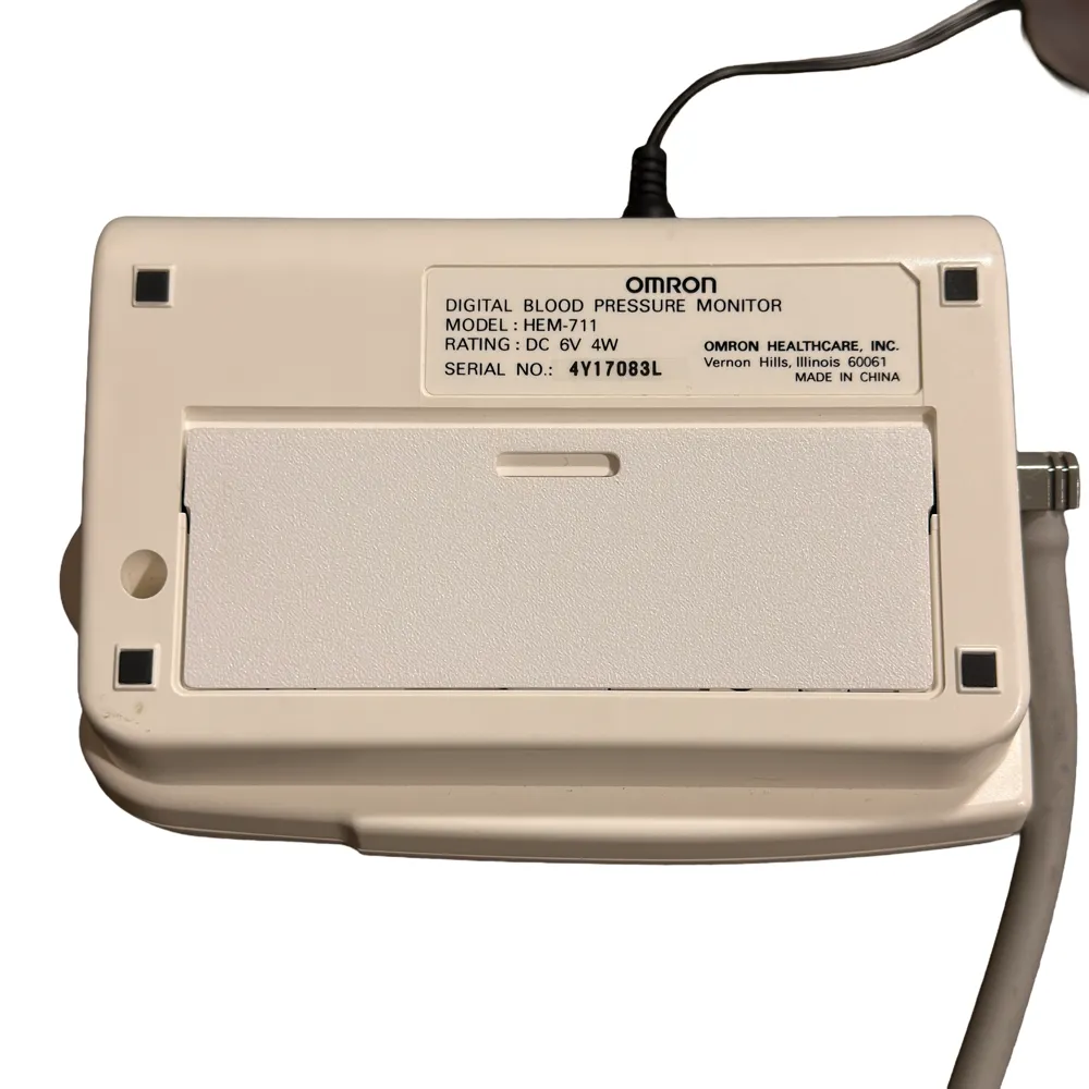 OMRON HEM-711 Blood Pressure Monitor Battery Door - Free 3D Print Model ...