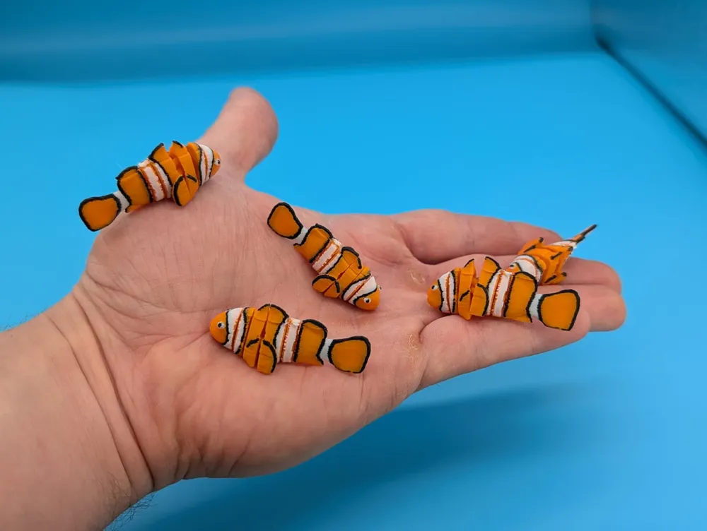 Tiny Clown Fish - Free 3D Print Model - MakerWorld