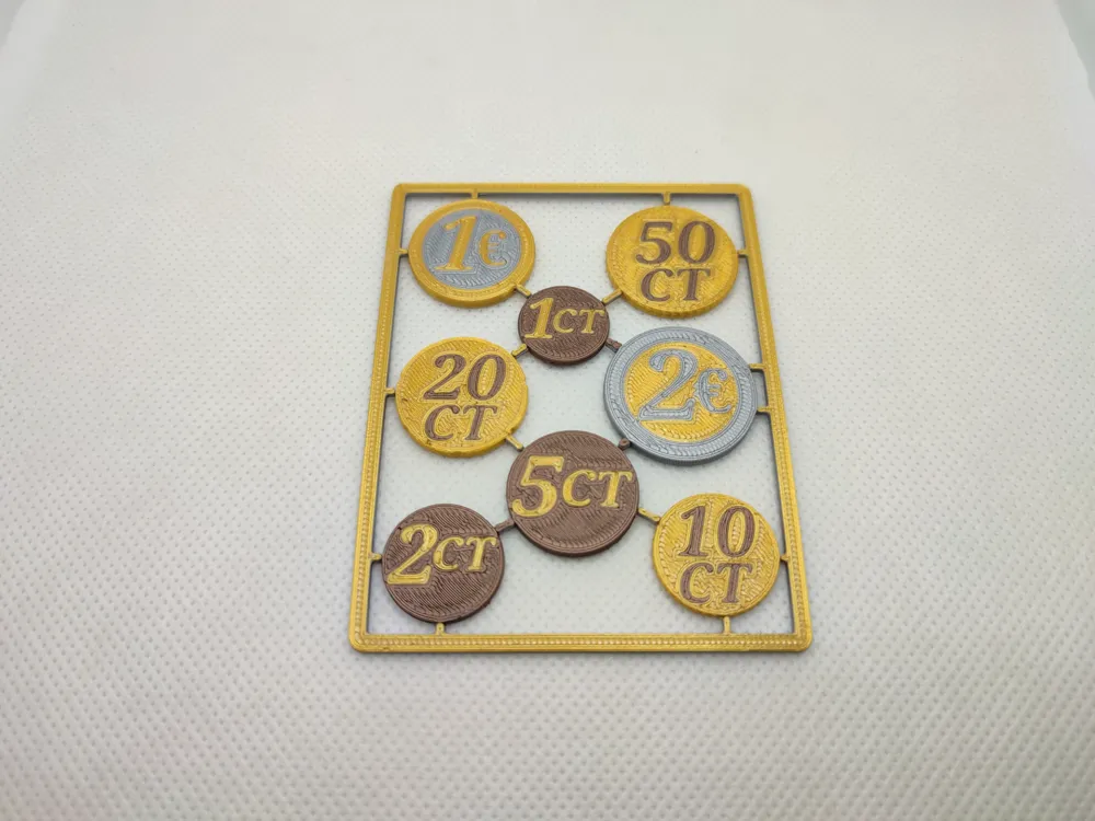 Euro Coin Kit Card - Playmoney by BamBam Design - MakerWorld