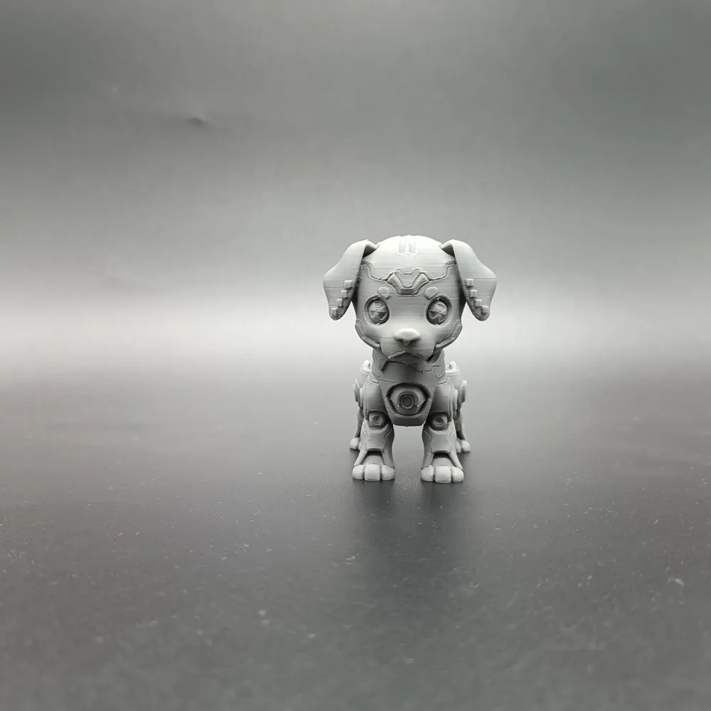 Neon Robot Puppy Cute Cyber Dog Toy - Free 3D Print Model - MakerWorld