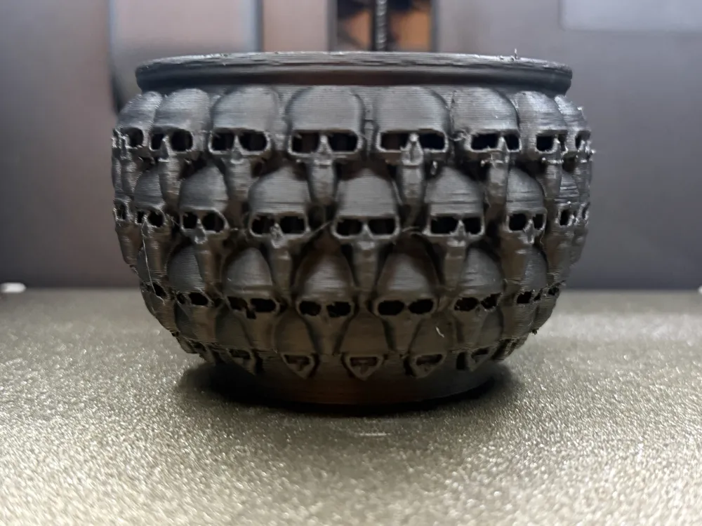 Skull Bowl – Gothic Decor / Flower Pot - Free 3D Print Model - MakerWorld