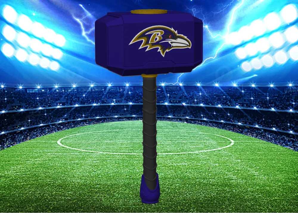 Baltimore Ravens Thors Hammer - Free 3D Print Model - MakerWorld