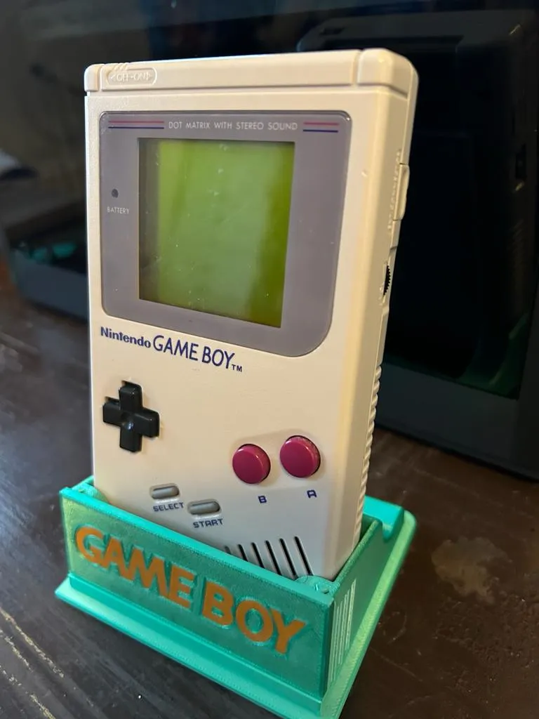 Stand Gameboy DMG zero supporti - a colori - stampa inversa - scritta ...