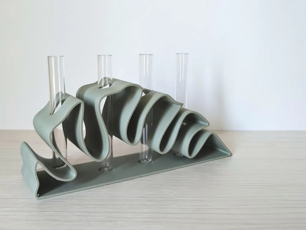Leaf-shaped test tube holder - Free 3D Print Model - MakerWorld