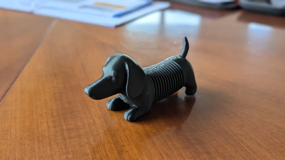 Sausage Dog Spring Toy - Free 3D Print Model - MakerWorld