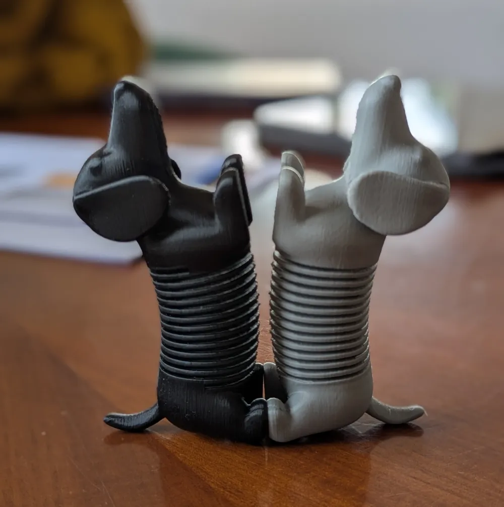 Sausage Dog Spring Toy - Free 3D Print Model - MakerWorld