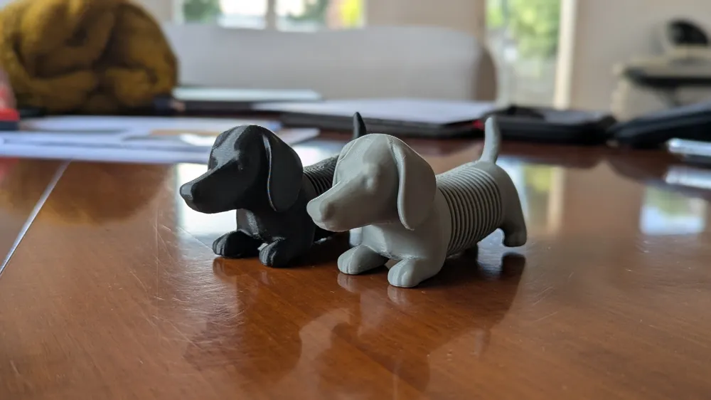 Sausage Dog Spring Toy - Free 3D Print Model - MakerWorld