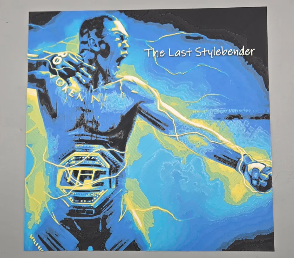 Israel Adesanya, "The Last Stylebender", Hueforge by BMC Fabrication ...
