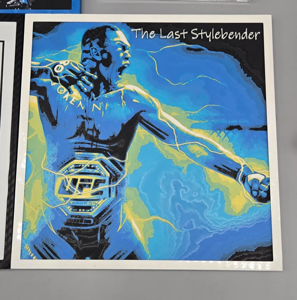 Israel Adesanya, "The Last Stylebender", Hueforge by BMC Fabrication ...