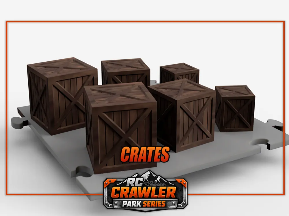 RC Crawler Park Crate Obstacle Module - Free 3D Print Model - MakerWorld