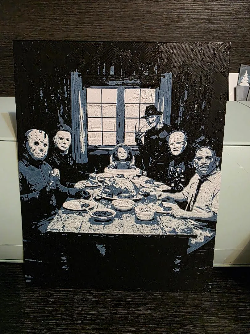 Horror Dinner Party (HUEFORGE) - Free 3D Print Model - MakerWorld