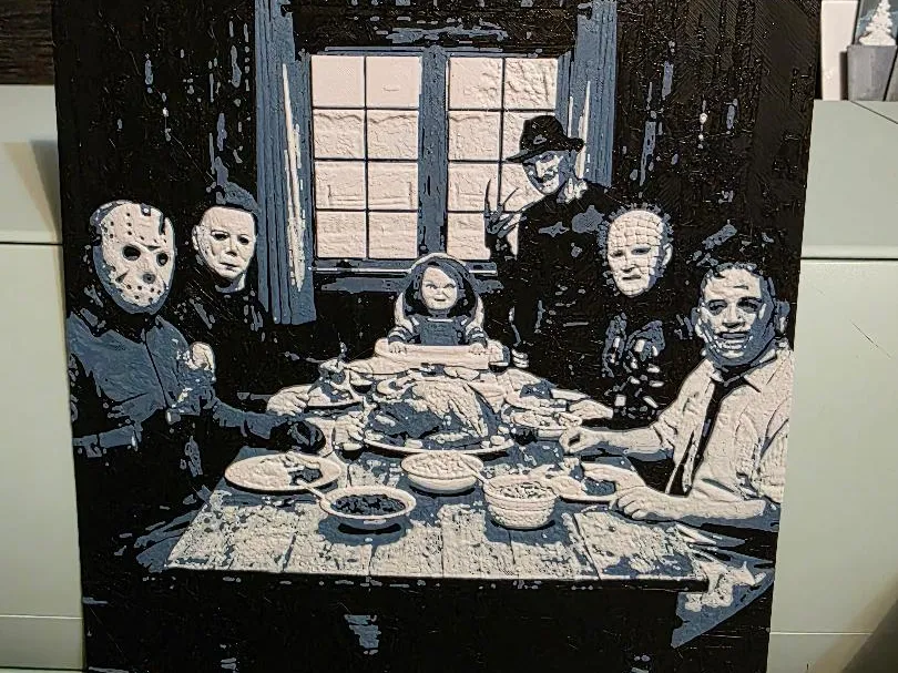 Horror Dinner Party (HUEFORGE) - Free 3D Print Model - MakerWorld