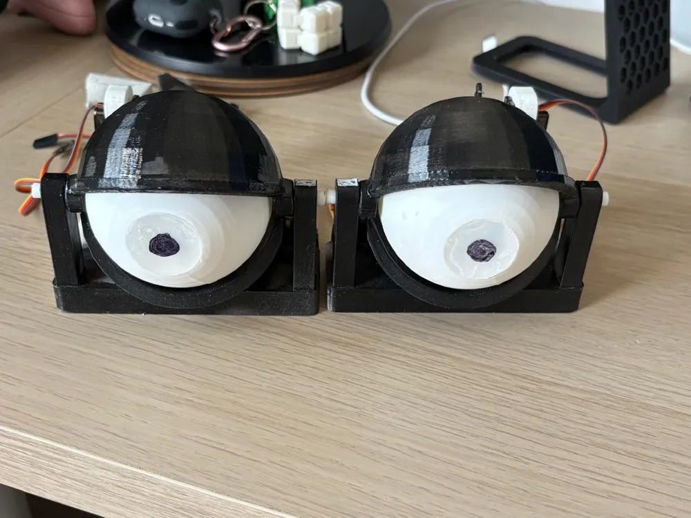 Big Animatronic Eyes (4 servos) - Free 3D Print Model - MakerWorld