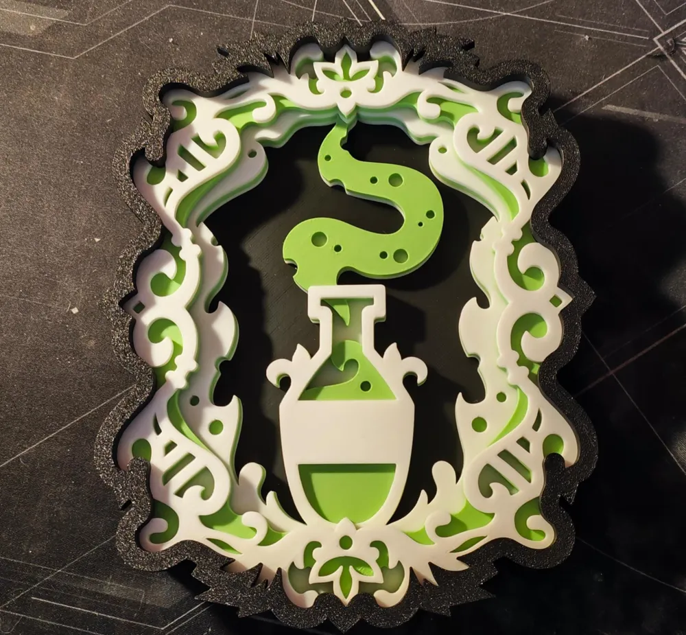 Magic Poison Bottle Wall art Shadowbox / Magische Giftflasche Wandkunst ...