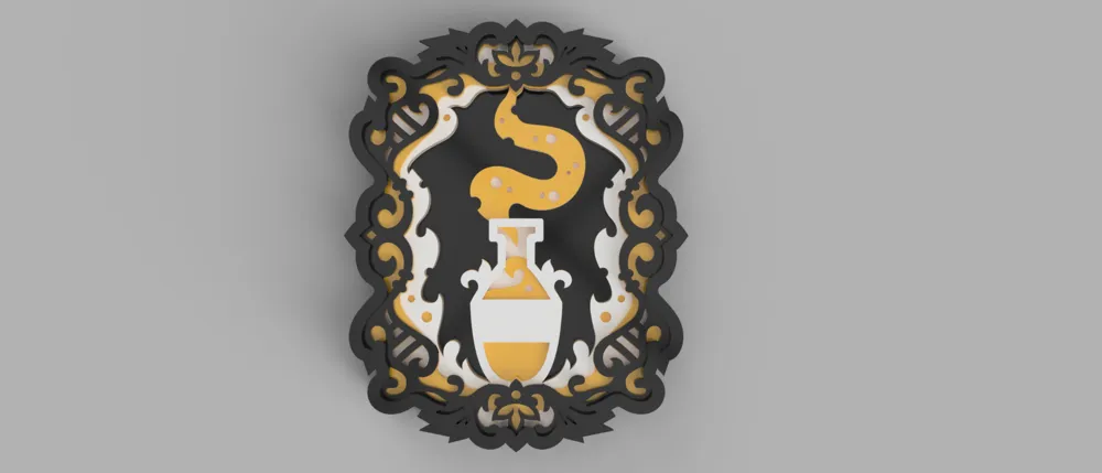 Magic Poison Bottle Wall art Shadowbox / Magische Giftflasche Wandkunst ...