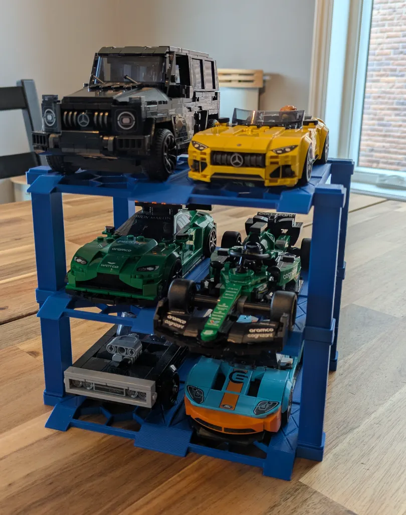 Speed Champion 6 cars holder by Genepi - MakerWorld