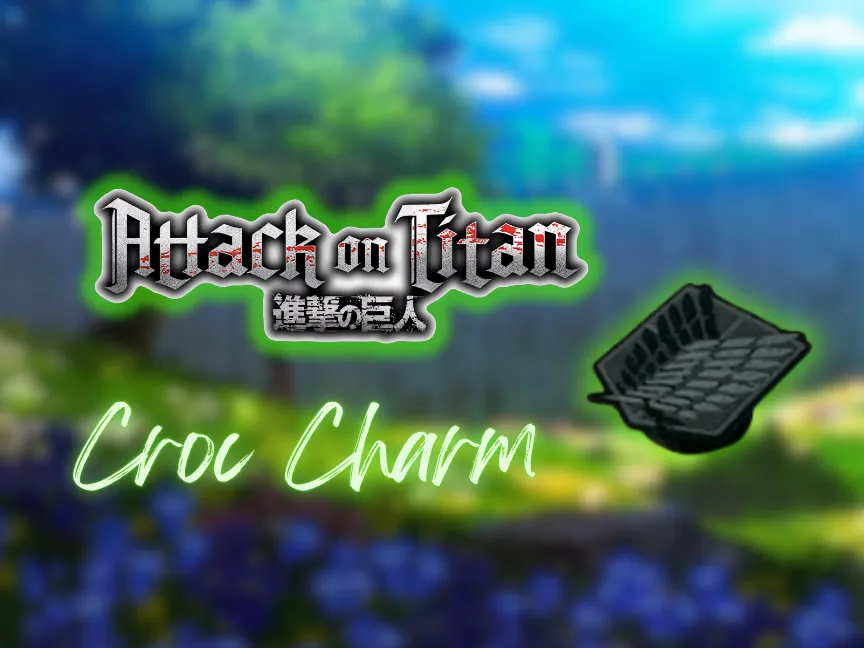 Attack on Titan Wings of Freedom Croc Charm by Stoneleaf Studios ...