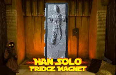 Han Solo Fridge Magnet (in carbonite) by Limo MakerWorld: Download Free ...
