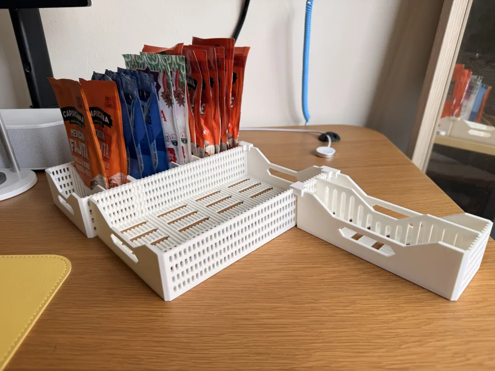SpiceCrate: Modular Kitchen Packet Organiser Trays by Subsy MakerWorld ...