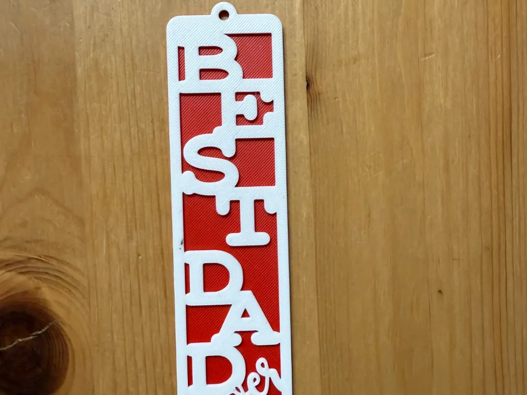 Best Dad Ever Bookmark - Free 3D Print Model - MakerWorld