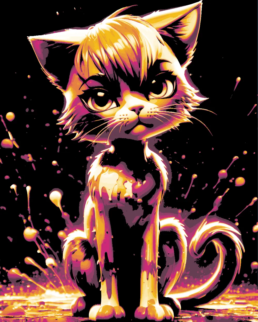 2DArt : PaintCat by StatusD112 - MakerWorld