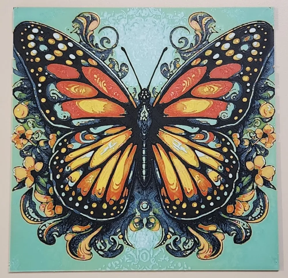 Butterfly V2 (hueforge) - Free 3D Print Model - MakerWorld