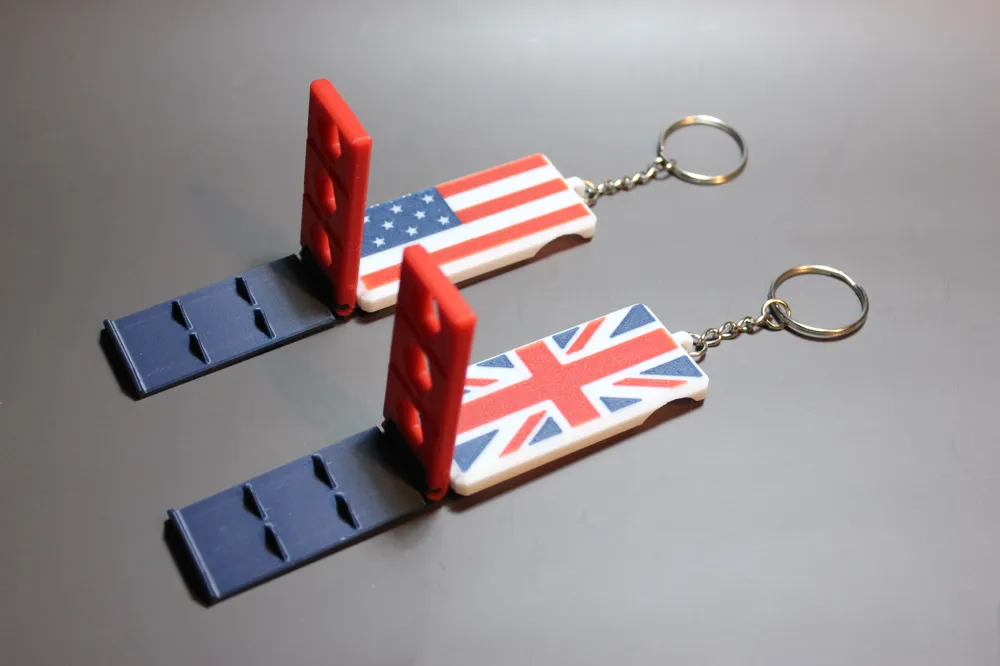 foldable phone stand keychain - Free 3D Print Model - MakerWorld