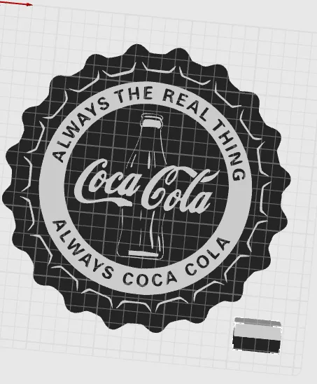 Coca Cola Led Light Simulates a Bottle CAP 2 Colours by PERSONAL3D ...