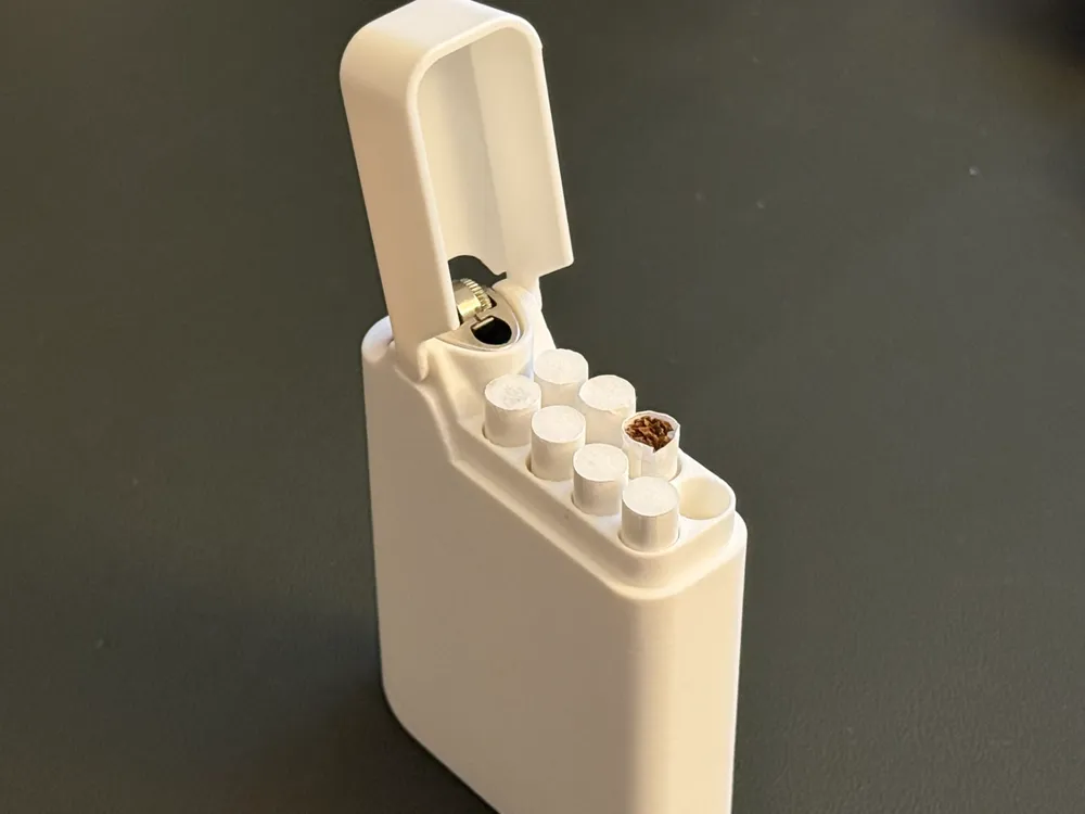 Cigarette & Lighter Case - Bic and 8 Smokes - Free 3D Print Model ...