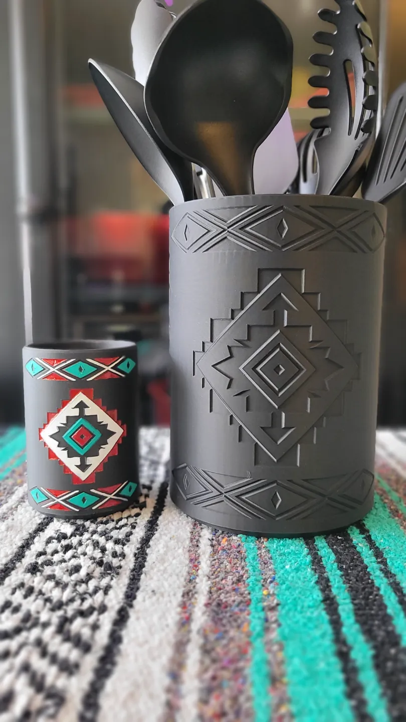 Native American Inspired Utensil Holder by TERRAIN 3D - MakerWorld