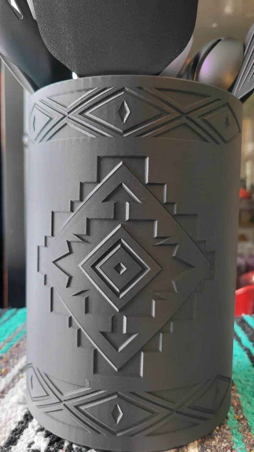 Native American Inspired Utensil Holder by TERRAIN 3D MakerWorld ...