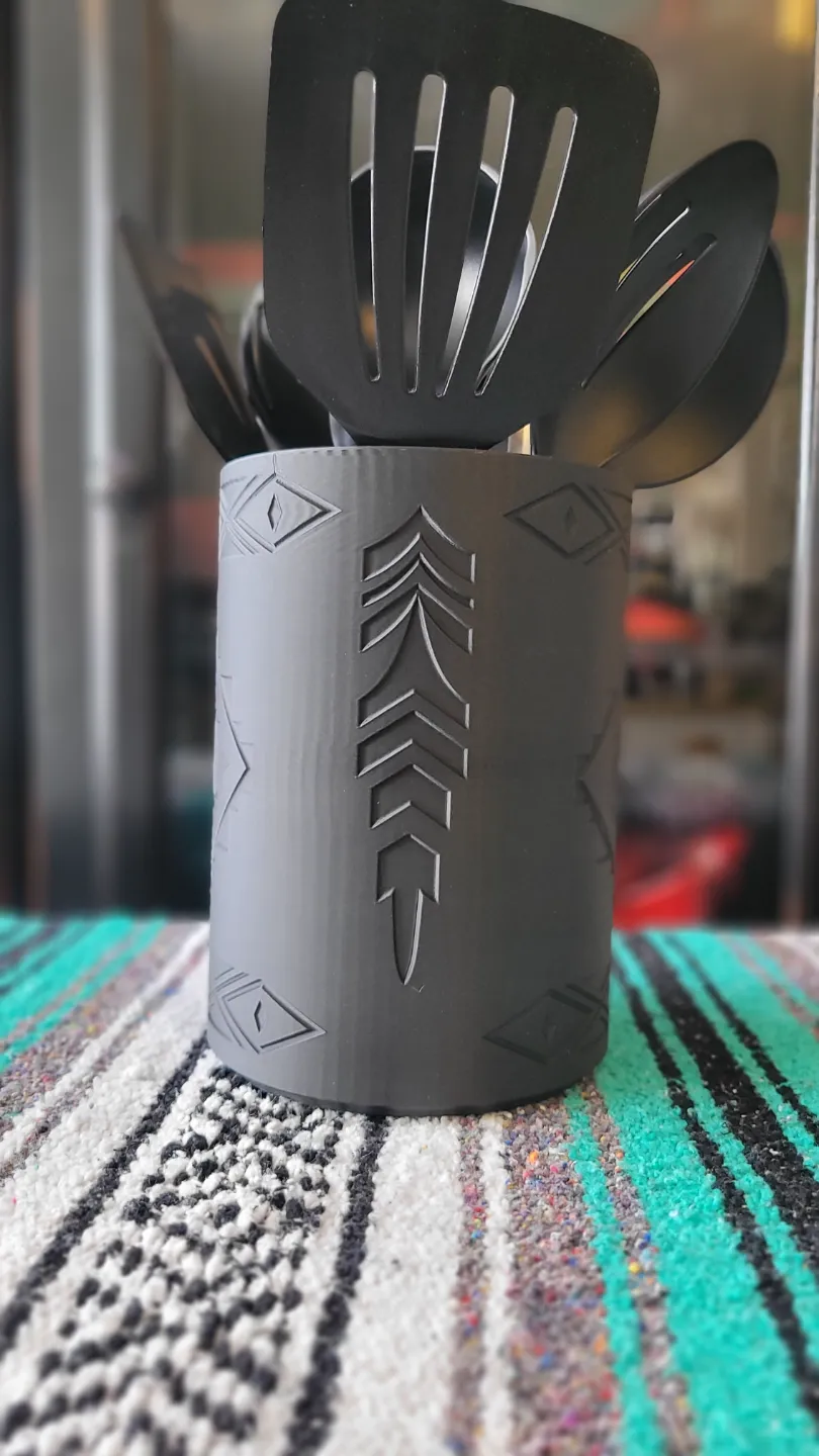 Native American Inspired Utensil Holder by TERRAIN 3D MakerWorld ...