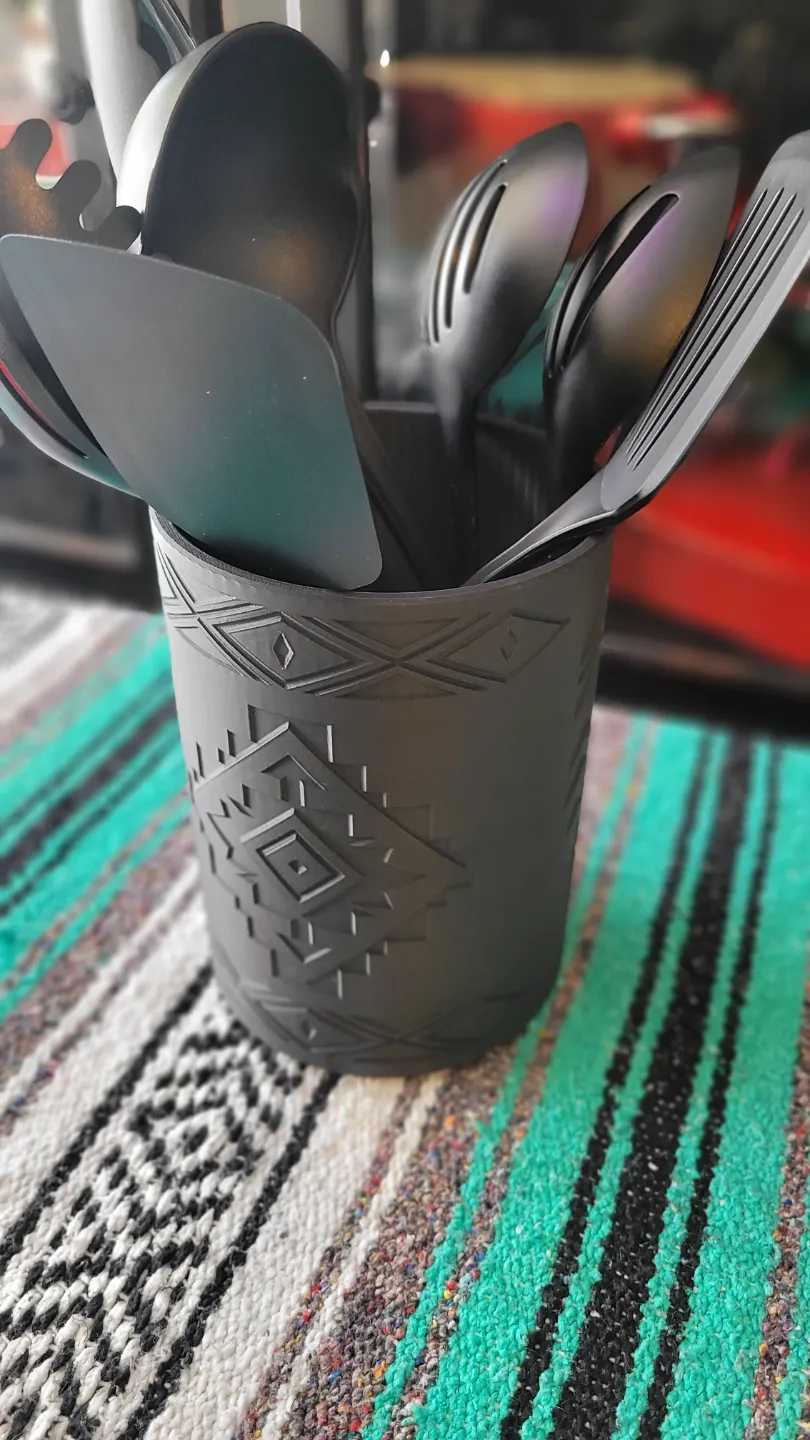 Native American Inspired Utensil Holder by TERRAIN 3D MakerWorld ...