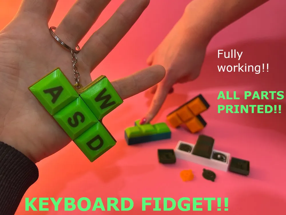 KEYBOARD FIDGET!!! by BondFire MakerWorld: Download Free 3D Models