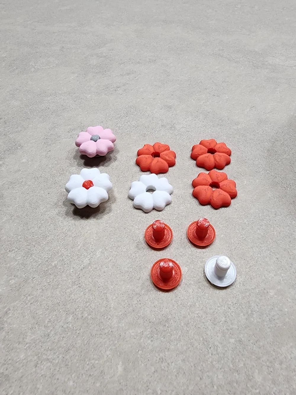 Part 2/2: Jibbitz base for Heart Petal Flower Top by InHim - MakerWorld