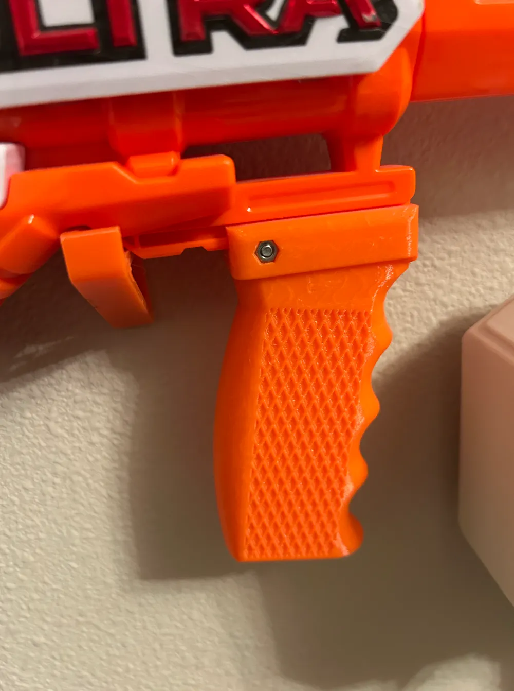 Nerf rail forward grip by jonnysis - MakerWorld