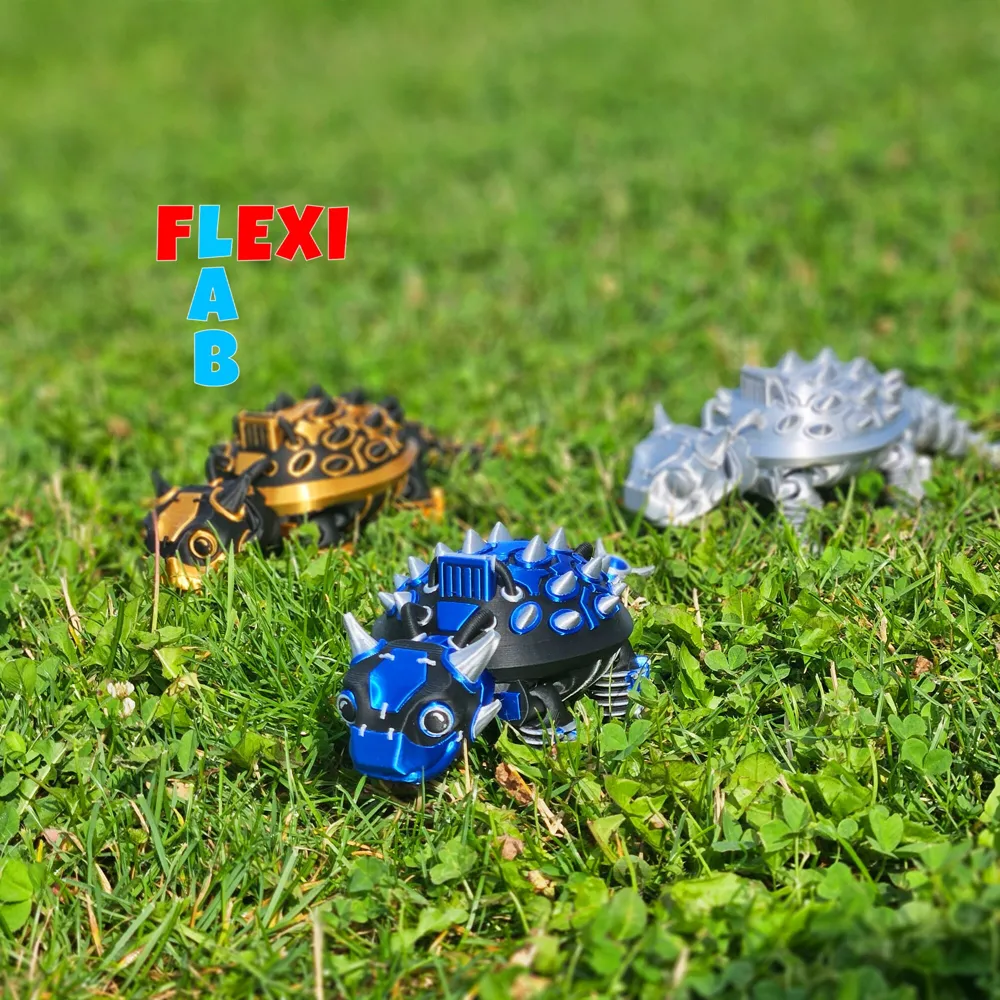 Flexi Dino Robot Ankylosaurus Dinosaur Toy by FlexiLAB MakerWorld ...