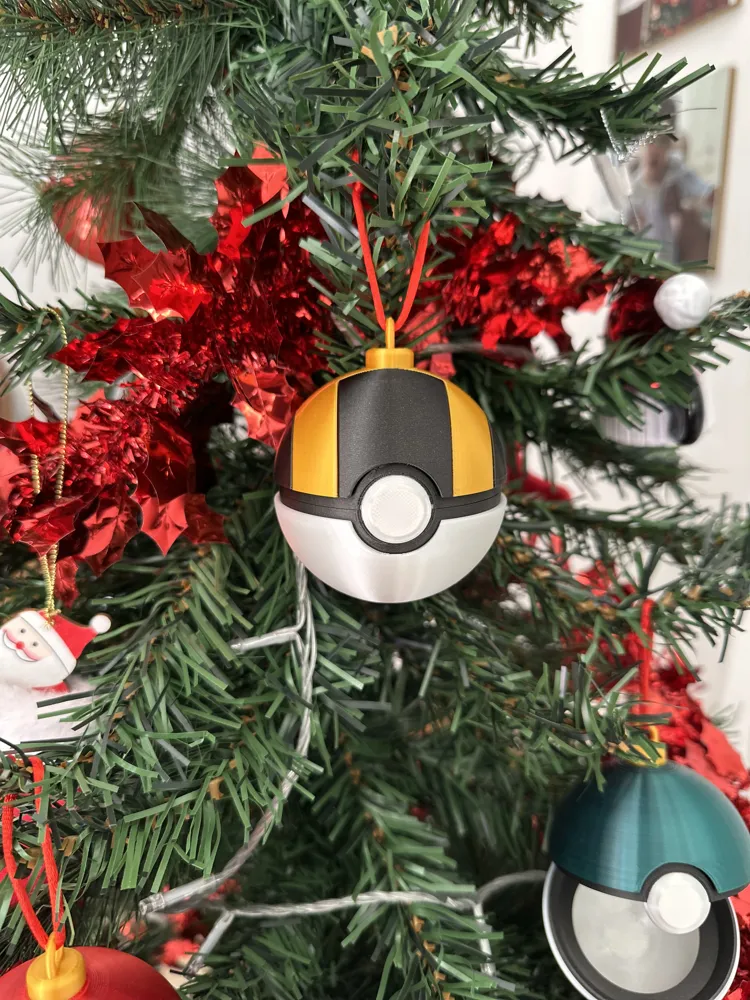 Ultra Ball-Christmas Ornament-Pokeball Functional by Torikami ...