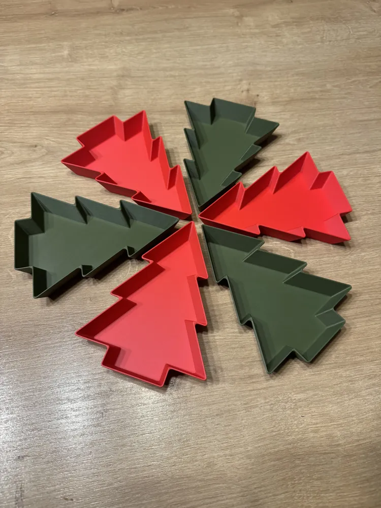 Christmas Tree Bowls (Stackable) - Free 3D Print Model - MakerWorld
