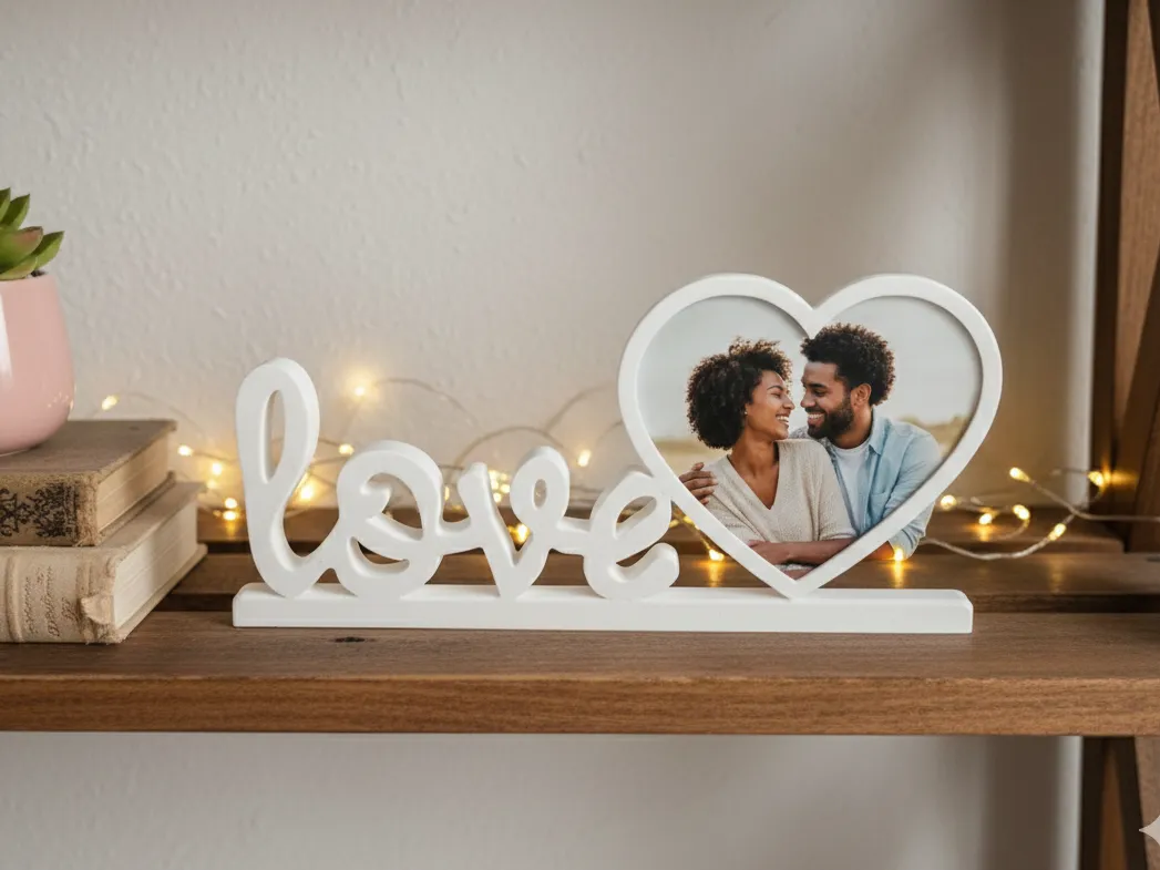 "LOVE" Photo Frame Stand - Free 3D Print Model - MakerWorld