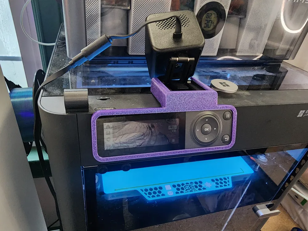 Wyze Cam v4 top glass mount for P1S screen - Free 3D Print Model ...